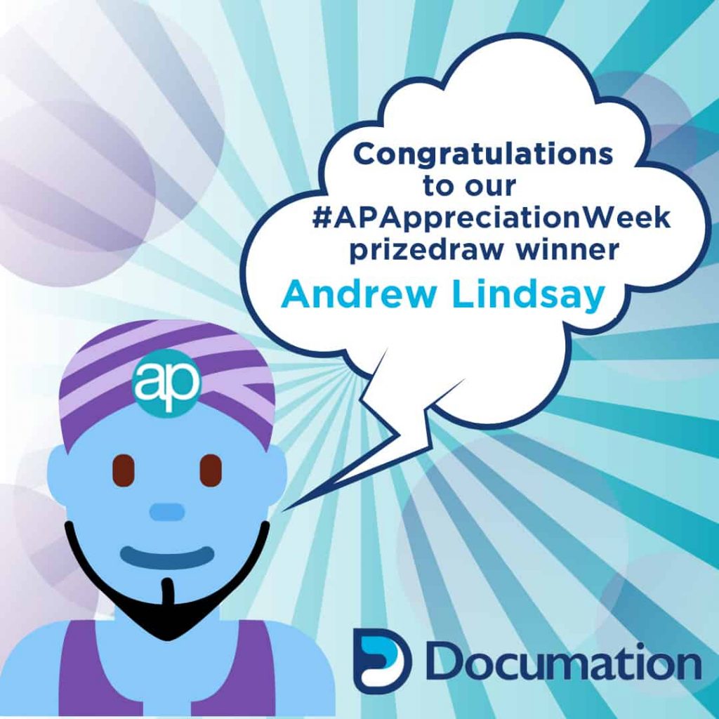Announcing the lucky winner. #APAppreciationWeek prize draw